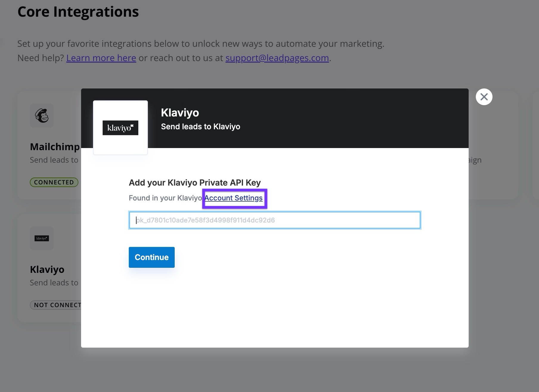 Integrate Klaviyo with Workflows – Leadpages Knowledge Base