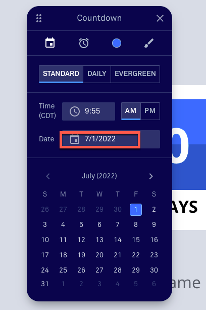 The countdown widget – Leadpages Knowledge Base